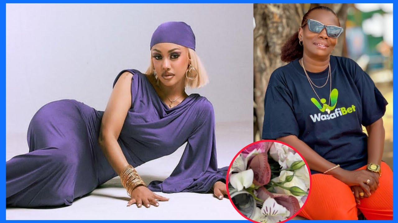 TANASHA DONNA SURPRISES DIAMOND PLATNUMZ MOTHER WITH A BOUQUET OF ...