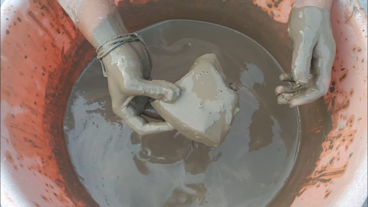 Special vlog for pure mud lovers water crumbling 🤤 paste play+ New ...