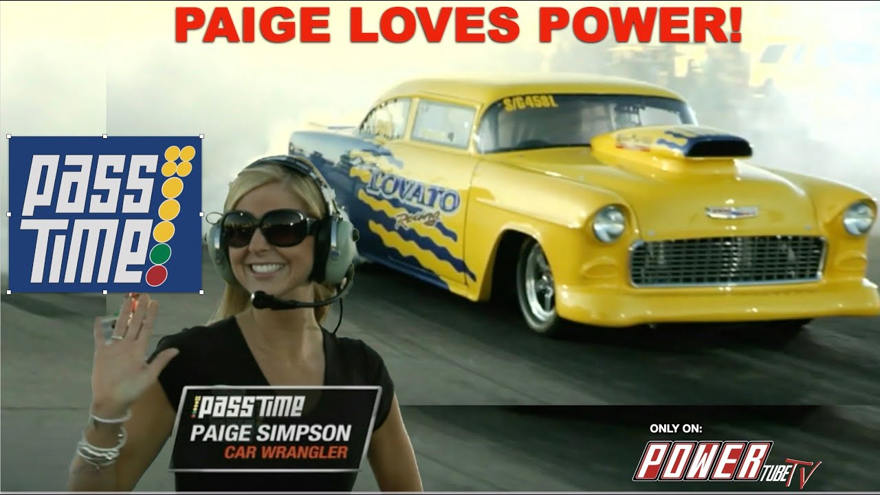 PASS TIME - Drag Racing Gameshow- Paige Loves Horsepower!! - YouTube