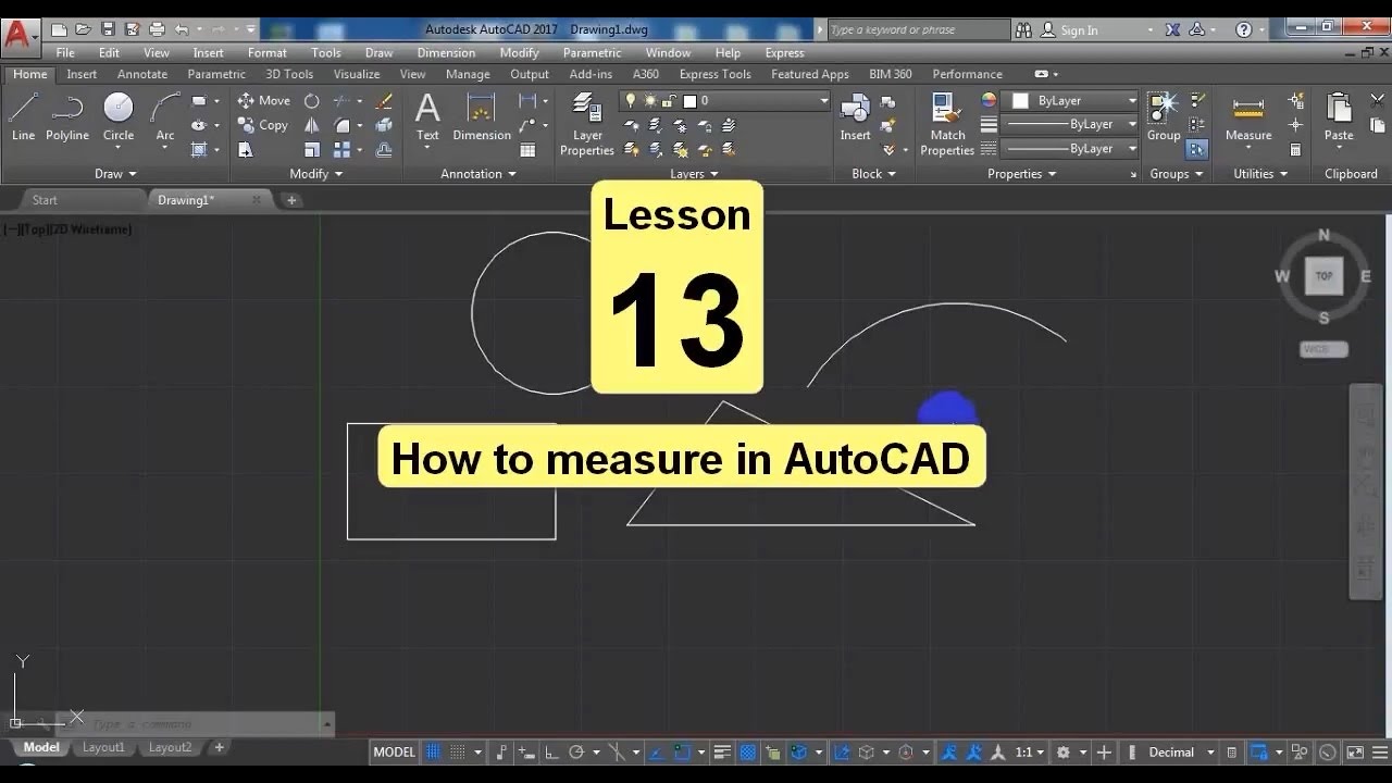 Learn With ME Study Autodesk AutoCAD 2017 Lesson 13 How To Measure Learn With ME Study Autodesk AutoCAD 2017 Lesson 13 How To Measure