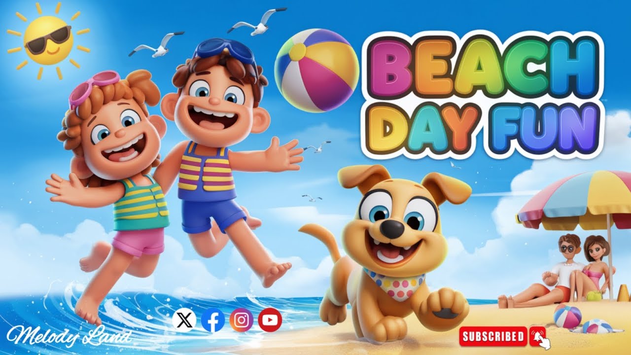 Beach Day Fun | kids video | baby song | #babyrhymes - YouTube