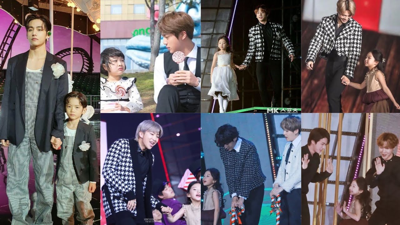BTS WITH KIDS 💜 #bts #jungkook #kimtaehyung #jimin #suga #jin #jhope # ...