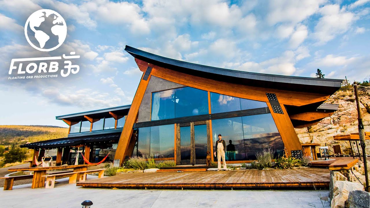 Man Builds Dream House from Recycled Timber - YouTube