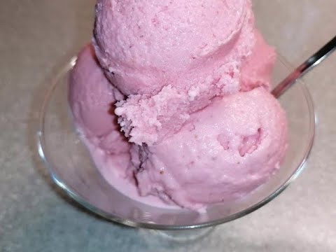 Παγωτό γιαούρτι με φράουλες 🍓 /Απλο και εύκολο γλυκάκι 😋 - YouTube