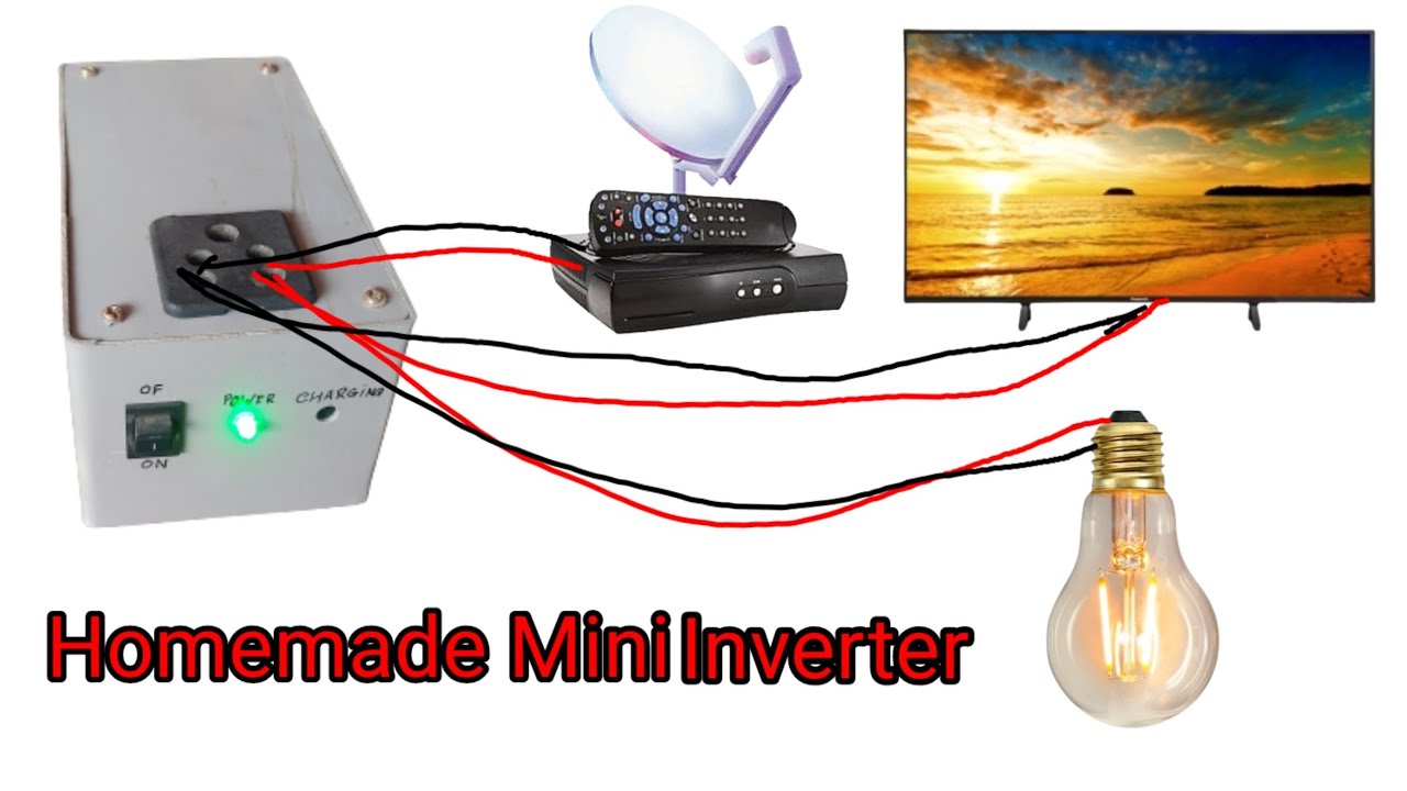 How to Make Mini Inverter at Home./Mini Inverter /घर पर इन्वर्टर कैसे ...