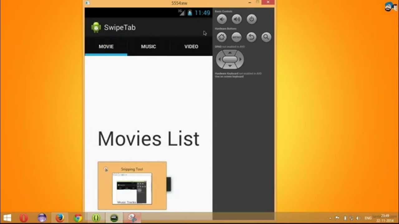 How to Create Swipe View With Tab Bar in Android - View Pager - YouTube
