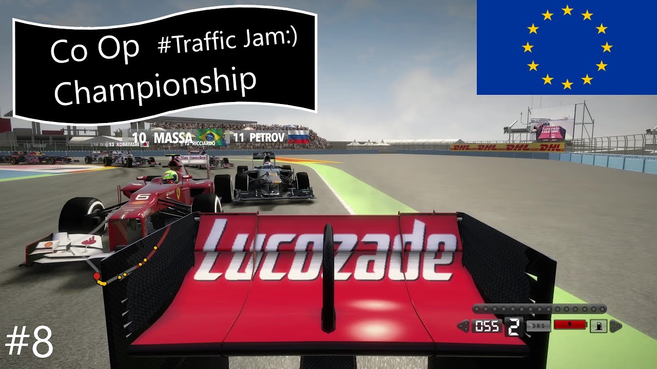 I May have caused a traffic jam?? (F1 2012 Co Op Europe #8) - YouTube