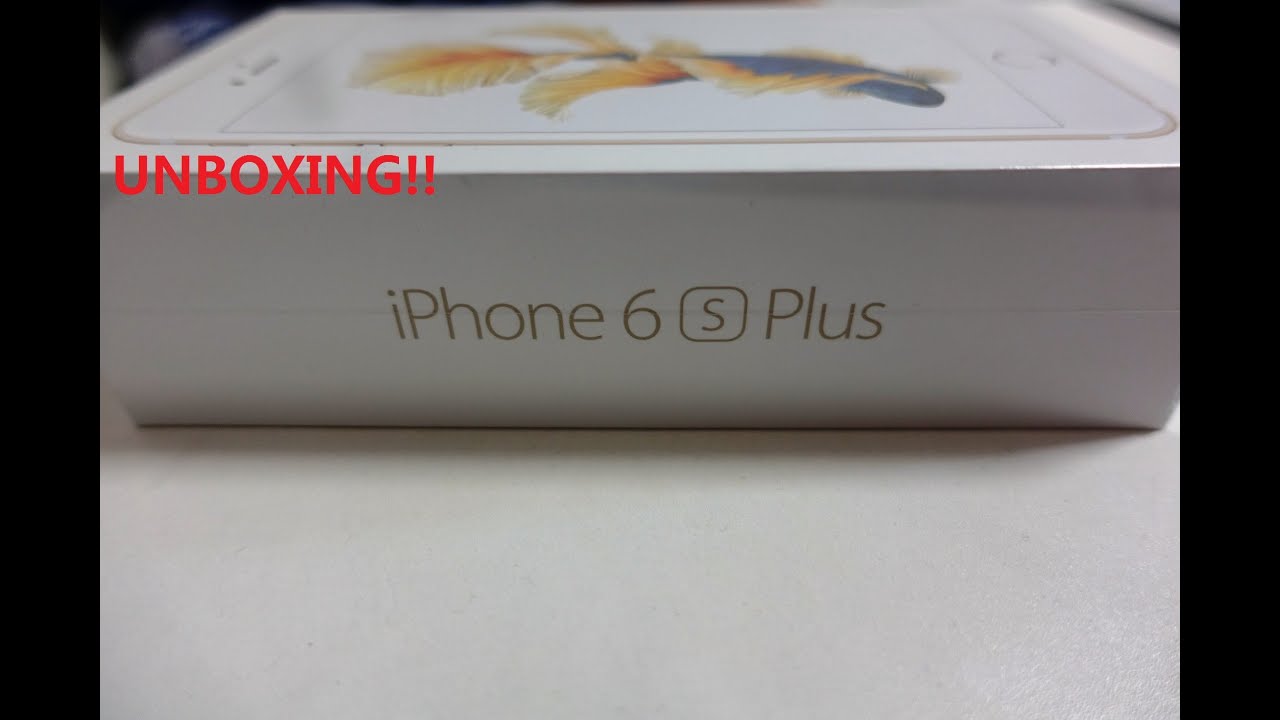 iPhone 6S Plus gold 64GB unboxing! - YouTube