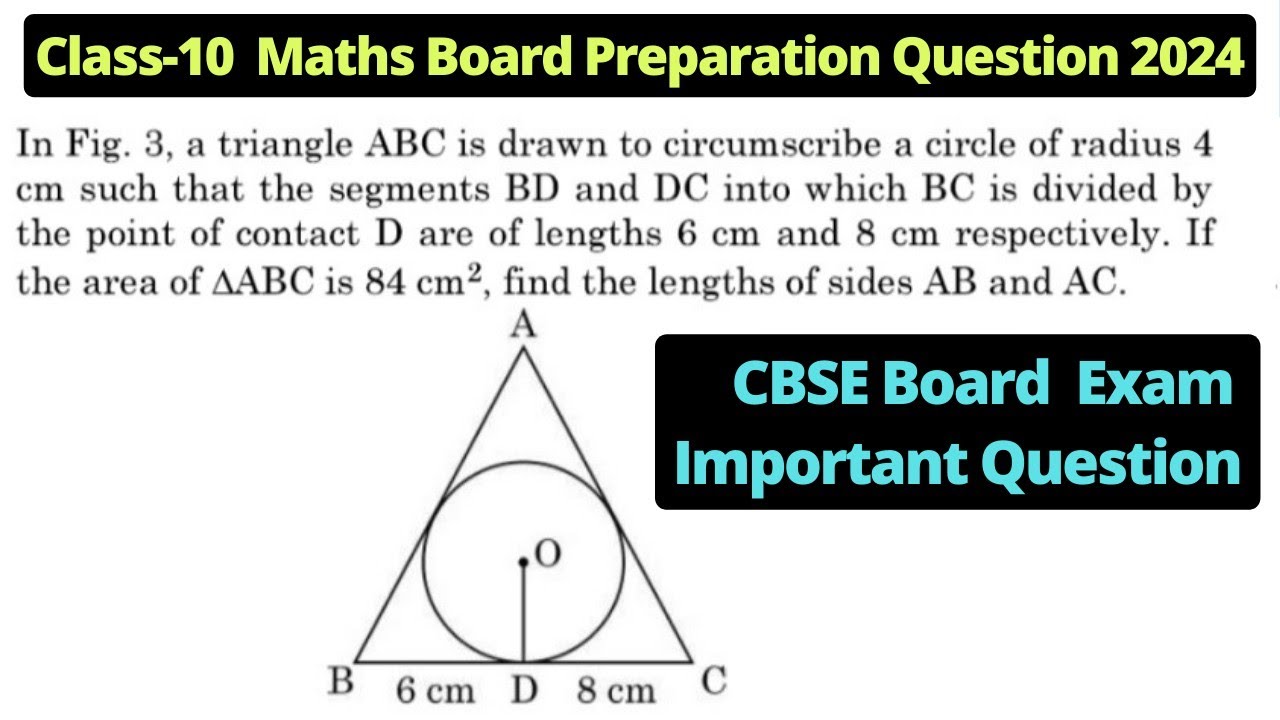 Class 10 Most Important Questions in Maths | Class 10th Maths 2024 ...