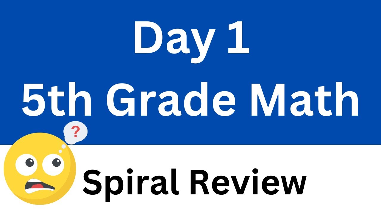 5th Grade Math Spiral Review - 30 Minute Timer - Relaxing Music (Day 1 ...