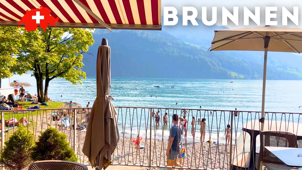 🇨🇭 Brunnen, Switzerland - Walking tour 4K - The Most Beautiful Villages ...