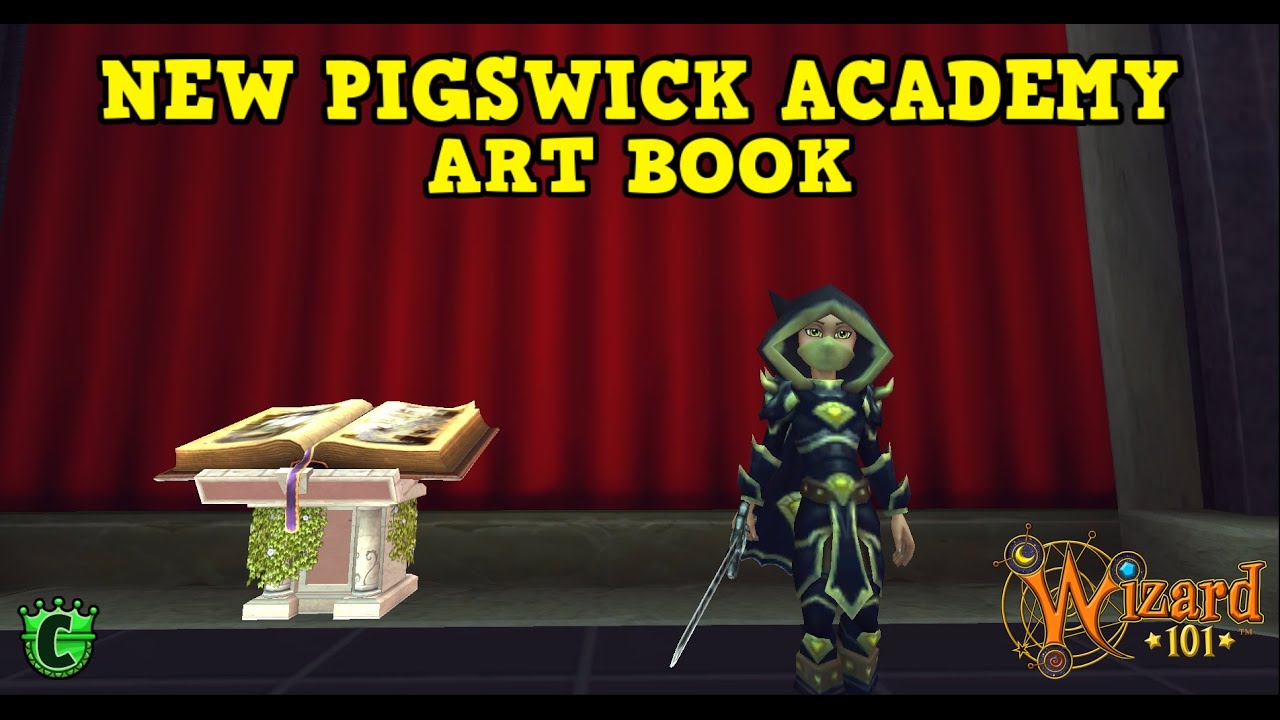Wizard101 : NEW PIGSWICK ACADEMY ART BOOK - YouTube