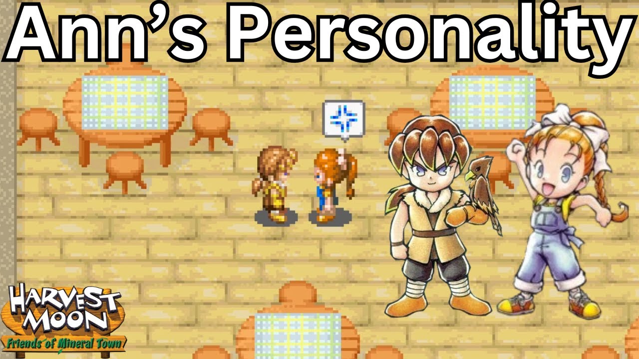 Harvest Moon: Friends of Mineral Town - Ann's Personality - YouTube