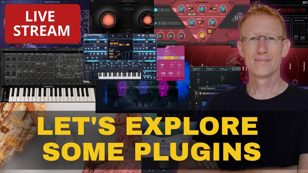 Live: Let's Explore some Virtual Instruments and Plugins - YouTube