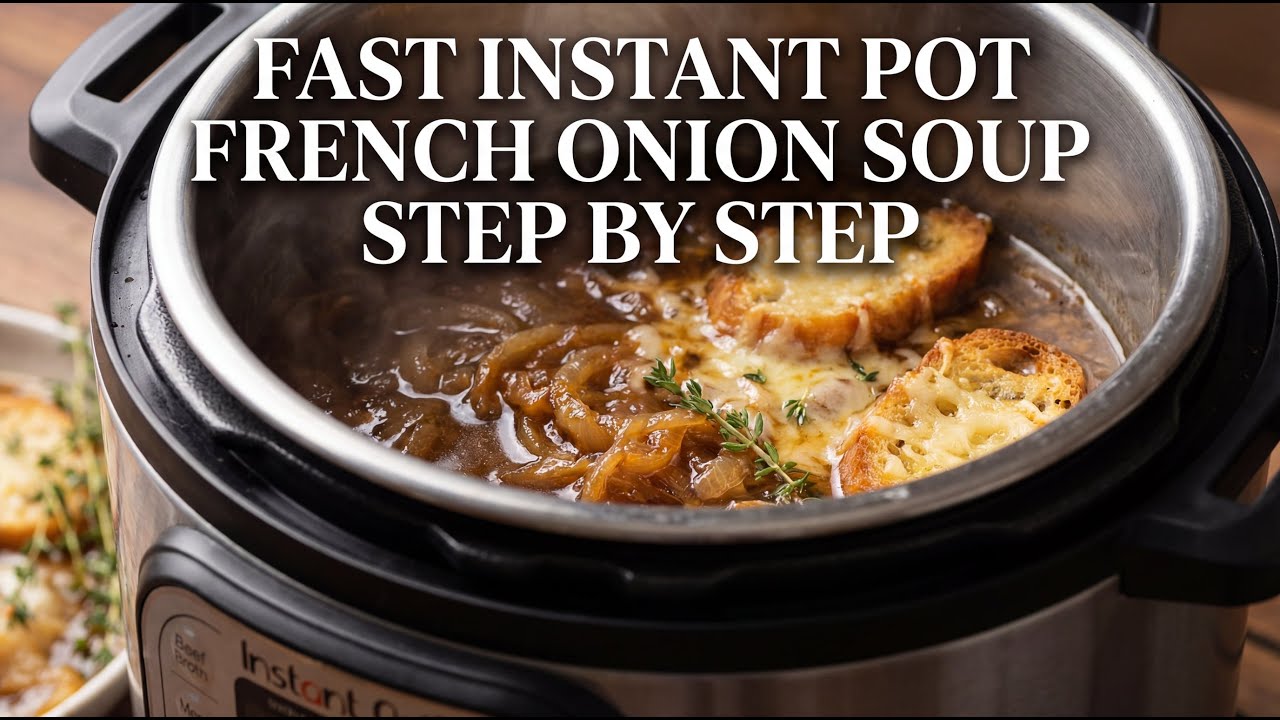 Fast Instant Pot French Onion Soup Cooking Guide Step By Step - YouTube