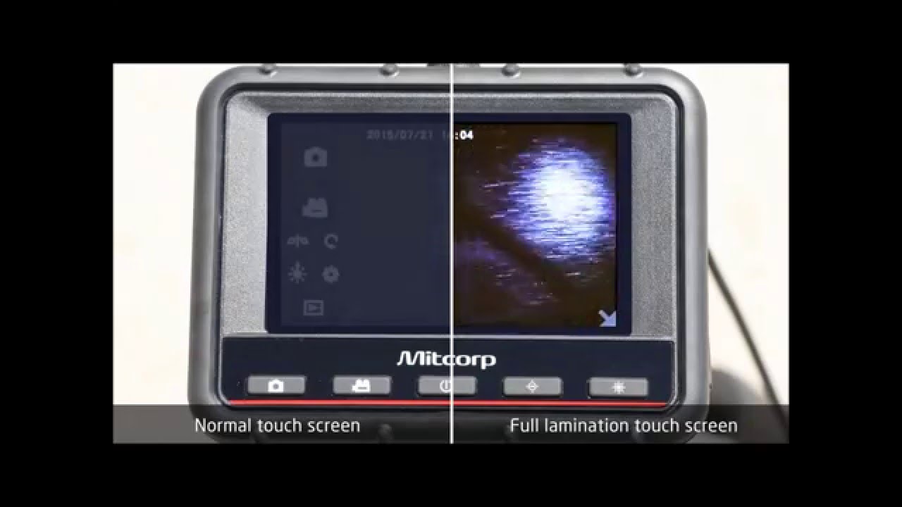 Mitcorp full lamination touch screen - YouTube