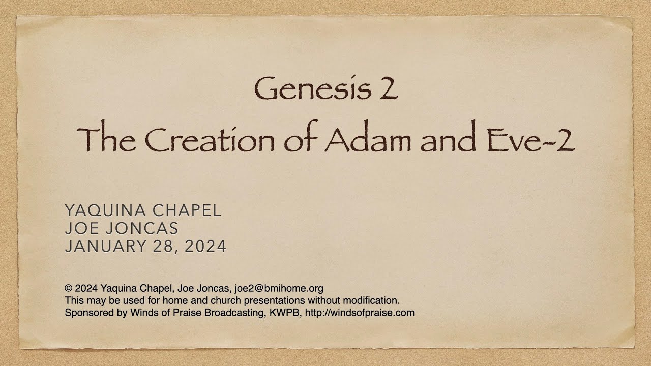 Genesis 2: The Creation of Adam and Eve-2 - YouTube
