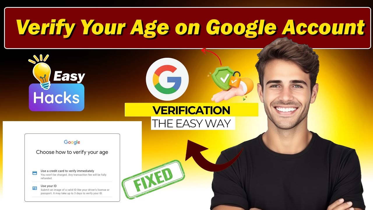 How to Verify Your Age on Google Account ( Updated Tutorial ) - YouTube