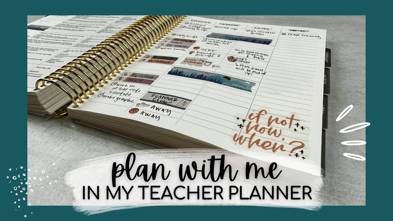 PLAN W/ ME in my teacher planner! | 7x9 erin condren teacher lesson ...