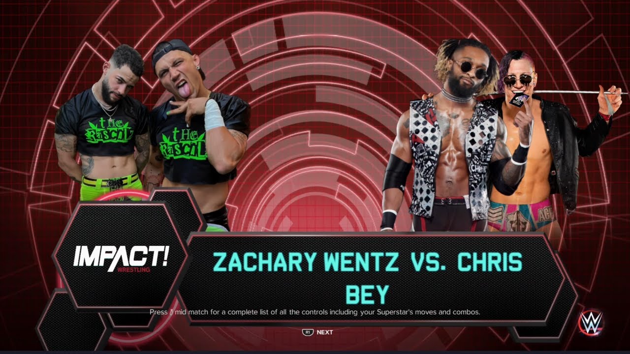 Impact Wrestling Zachary Wentz vs Chris Bey - YouTube