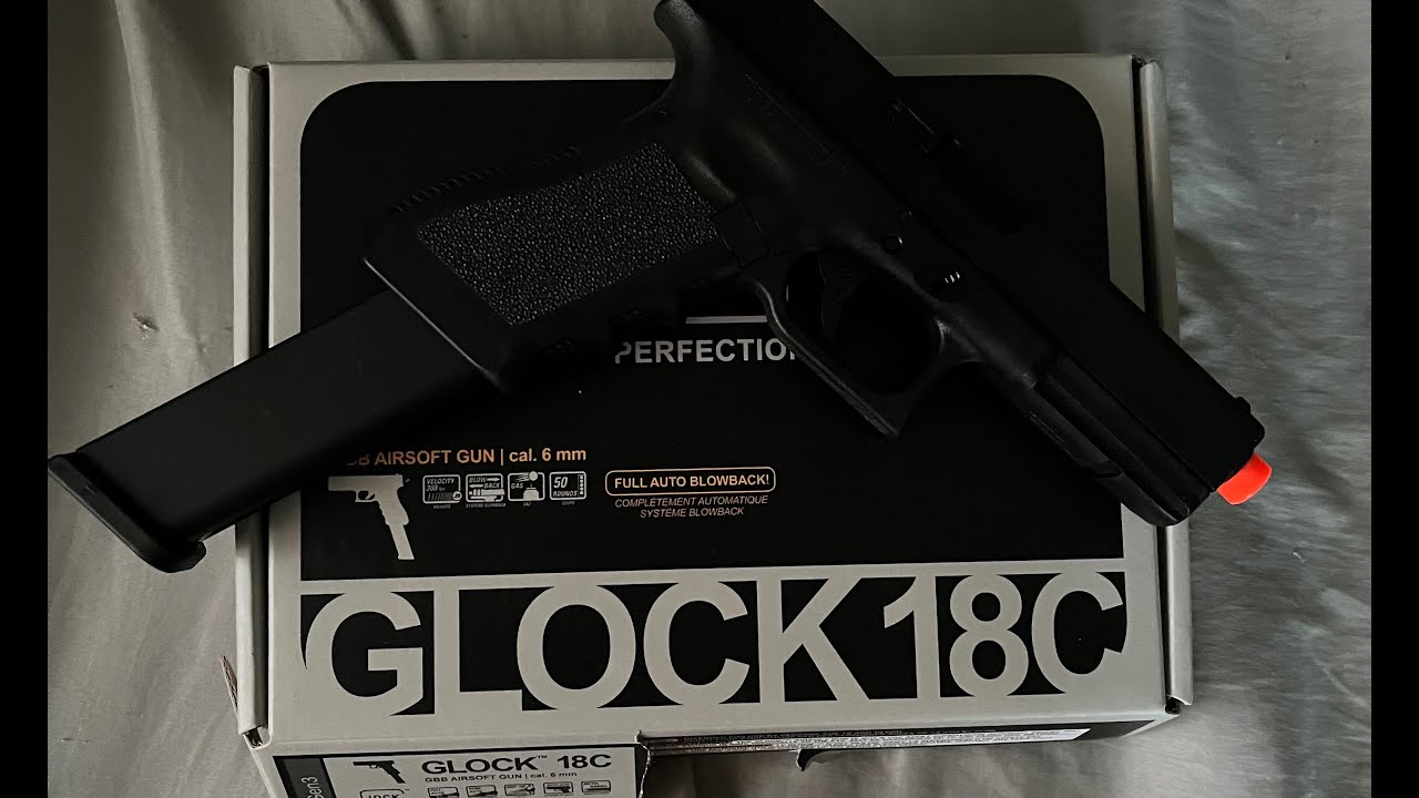Shooting & Unboxing Glock 18c Full Auto BB Gun - YouTube
