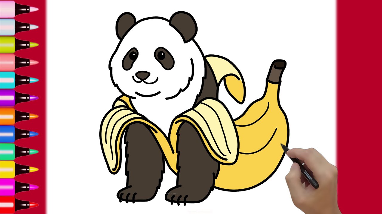 How to Draw Pandaccini Bananini - YouTube