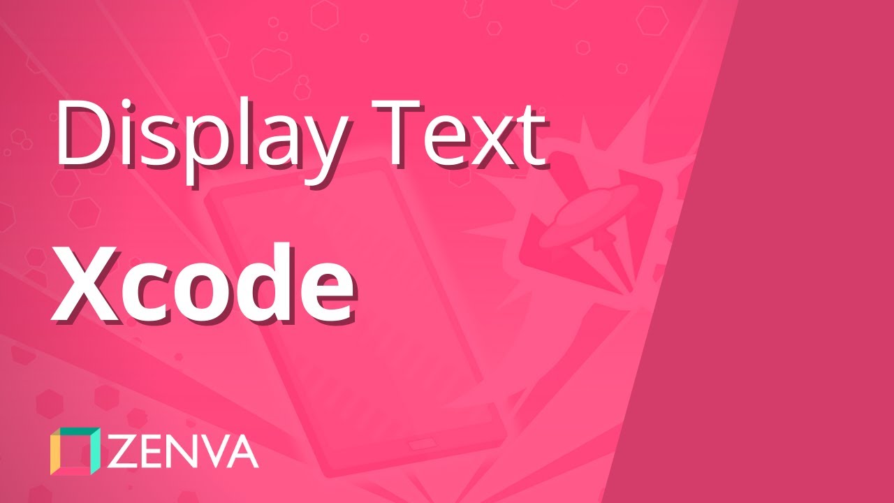 Displaying Text In Your App Using Xcode Youtube