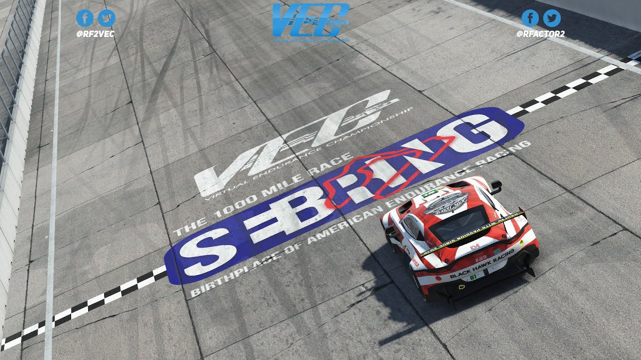 VEC | Season 15 | Race 6 - 1000 miles of Sebring | Division 1 - YouTube