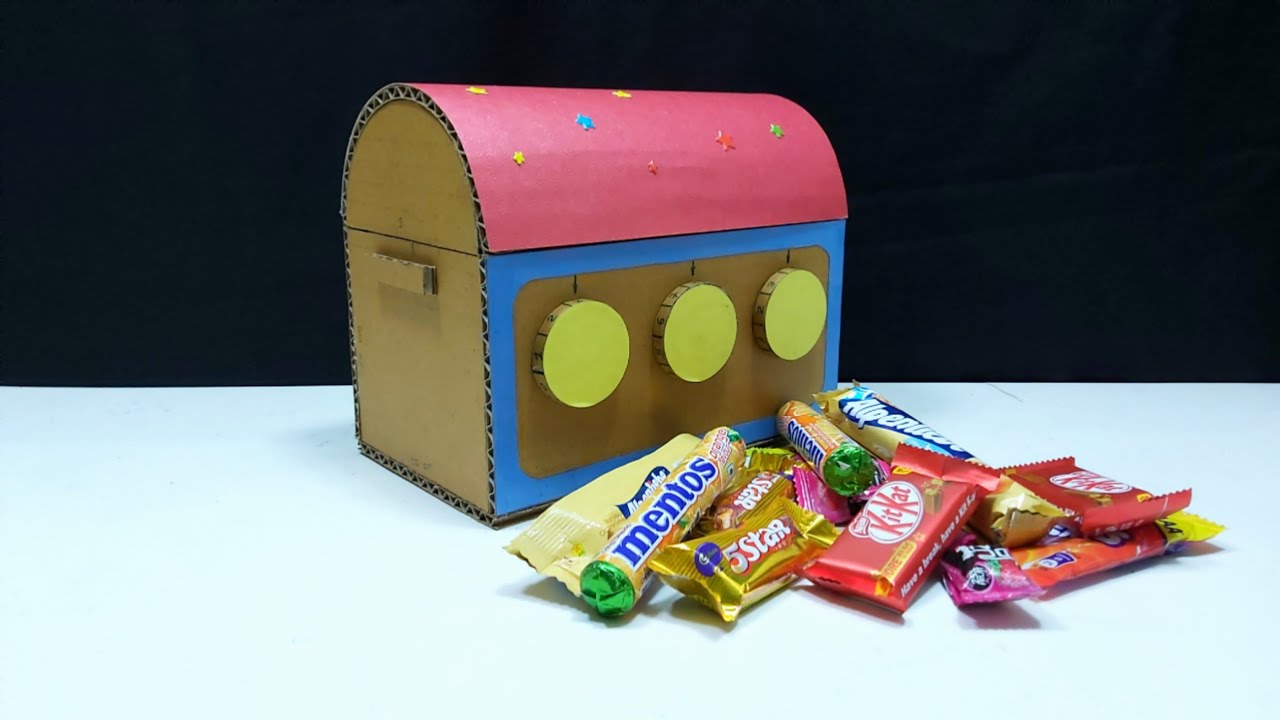 How to Make Chocolate Treasure Chest With 3 Digit Password From ...
