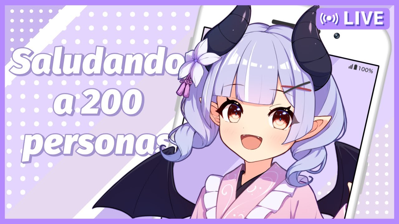 ¡Quiero saludar a 200 personas!【VTuber/JP/ESP】 - YouTube