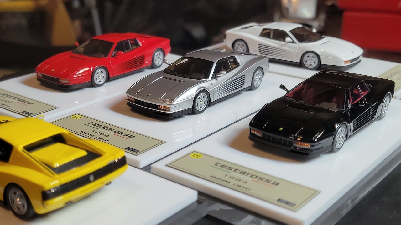 All colors! DMH Ferrari Testarossa 1/64 resin model - YouTube