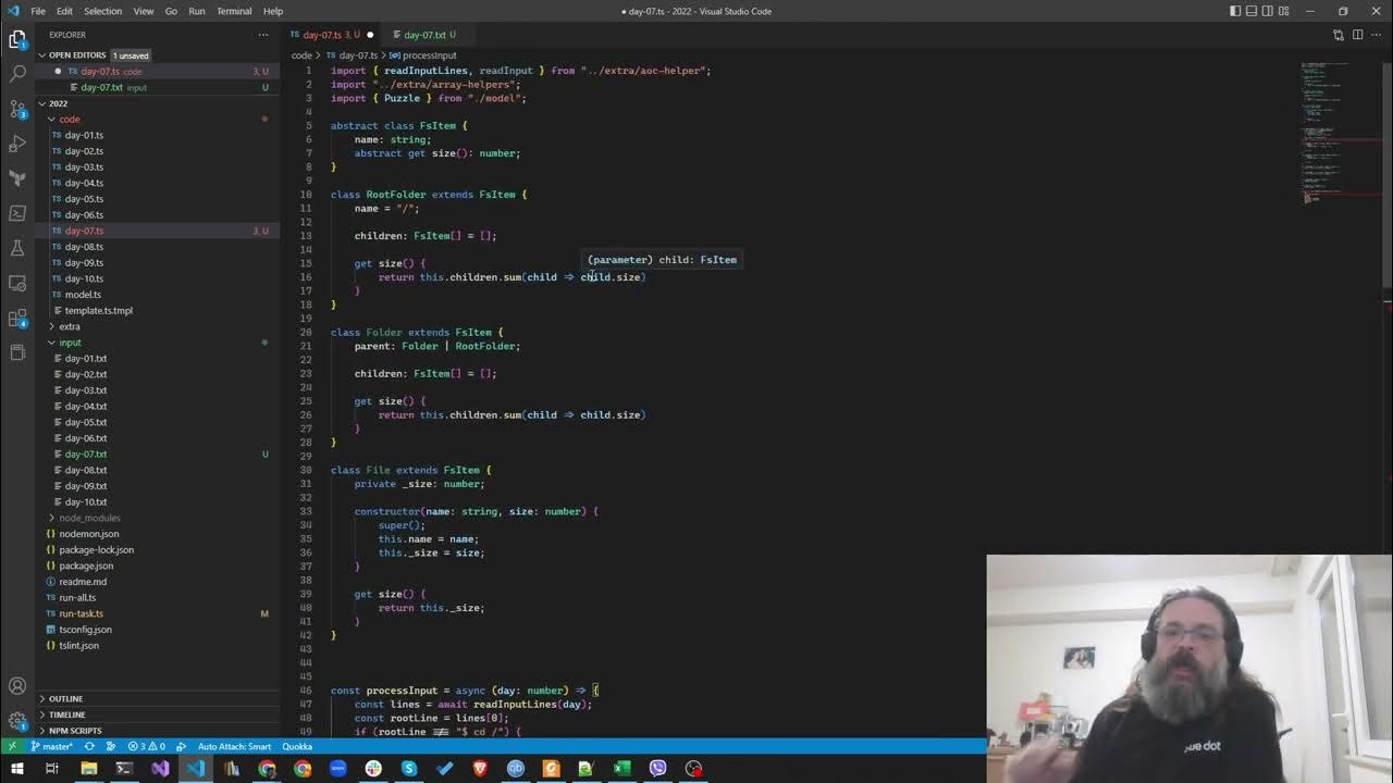 Advent of Code 2022 - Day 07 - YouTube