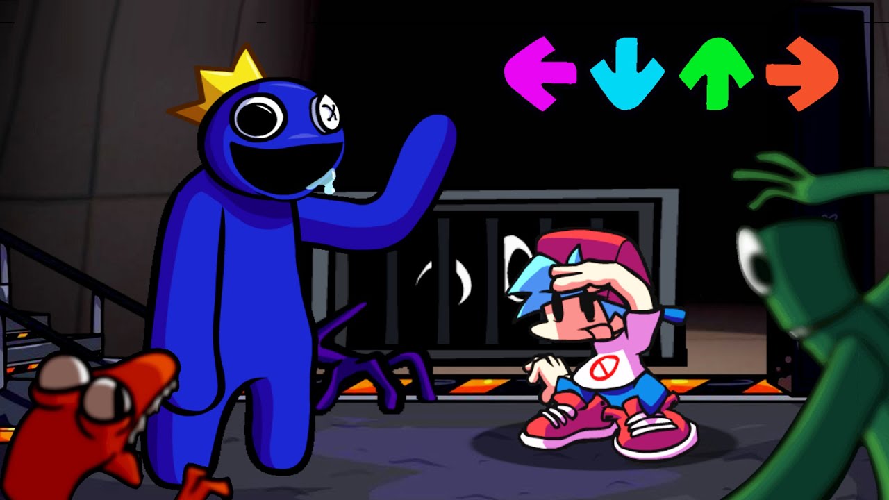 Friday Night Funkin' VS Blue Rainbow Friends (Animation Mods) - YouTube