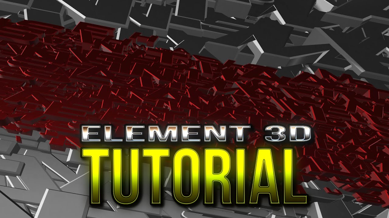 Create Element 3D text BackGround in AE #159 - YouTube