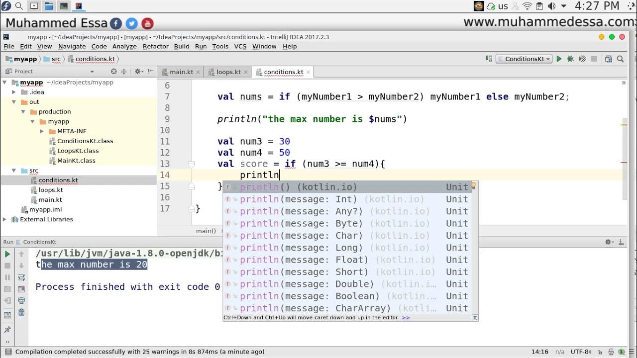 15 Kotlin basics if else Control Flow - YouTube