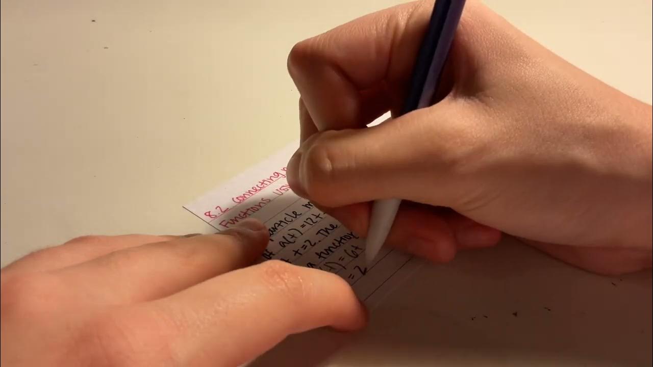 8.2 Connecting Position, Velocity, and Acceleration of Functions Using Integrals - YouTube