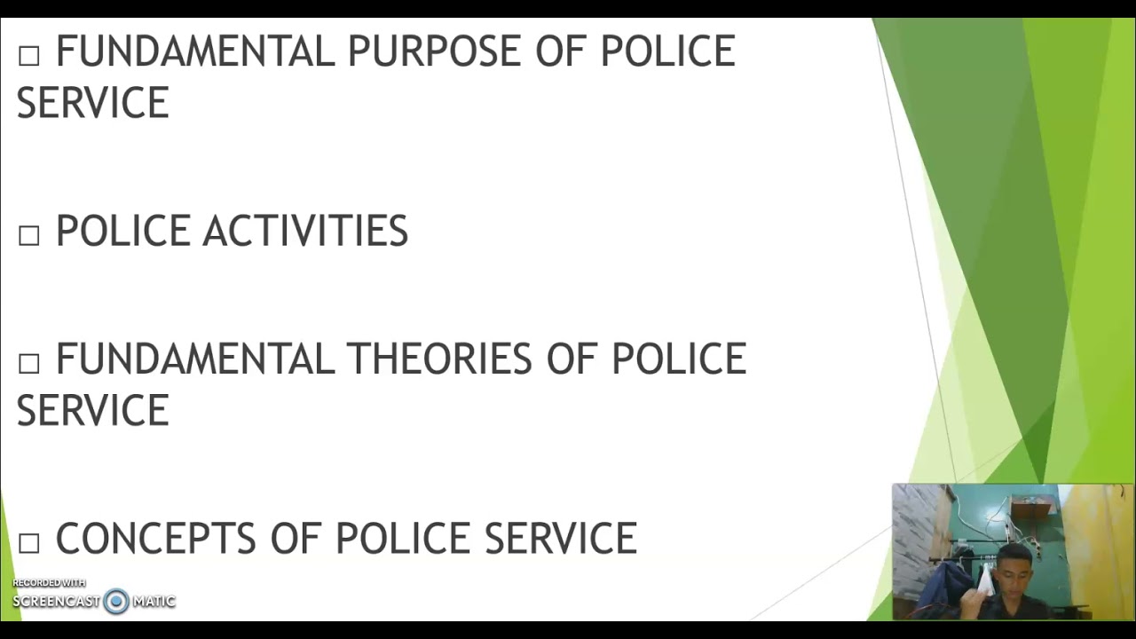 THEORY AND PHILOSOPHY OF POLICE SERVICE - YouTube