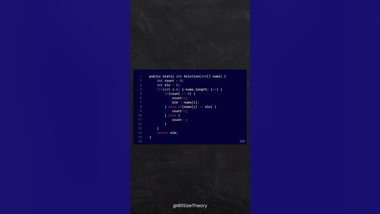 Majority Element | LeetCode 169 | Moore's voting algorithm - YouTube
