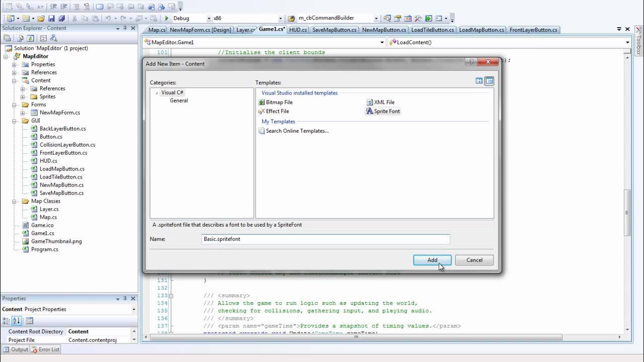 XNA/C# Tutorial - How to make a basic tile map editor - Part 7 - YouTube