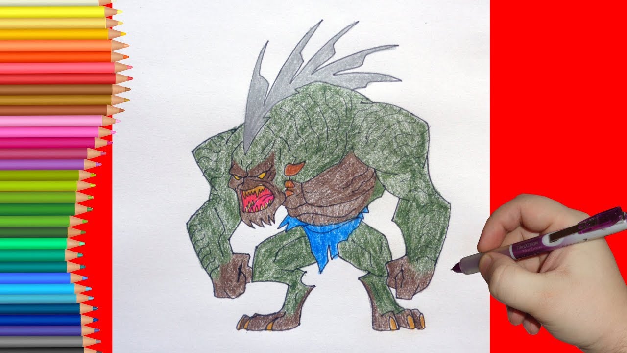 How to draw Mutant Foot Soldier, TMNT, Как нарисовать Мутанта - YouTube