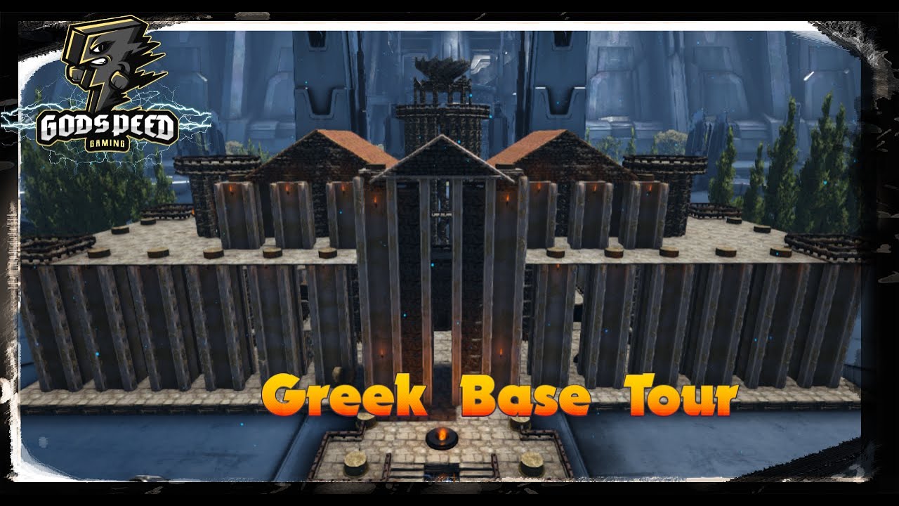Ark Survival Evolved Greek Base Tour - YouTube