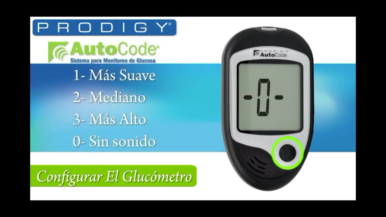 Configuracion del glucometro Prodigy Autocode - YouTube