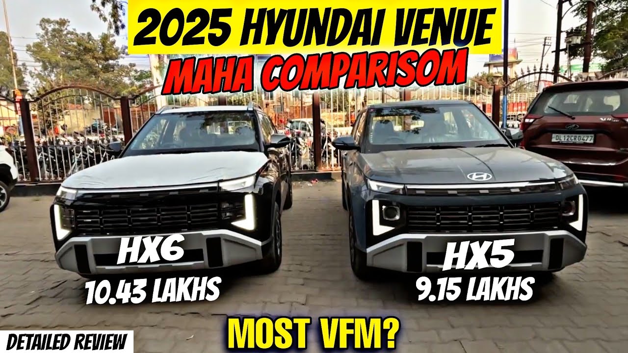 New 2025 Hyundai Venue HX5 vs HX6 Detailed Review Deepanshu Singhal ...