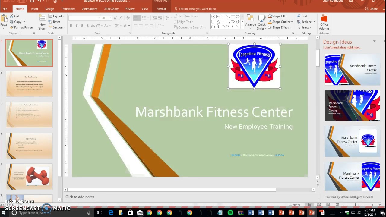 Powerpoint Chapter 2 Project 2A part 1 - YouTube