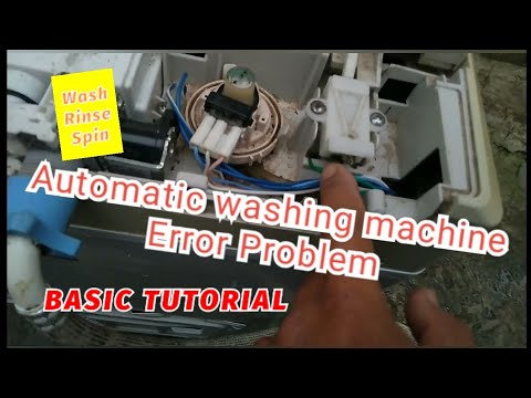 Automatic Washing Machine Nag Error Mga Dapat Gawin (BASIC) - YouTube