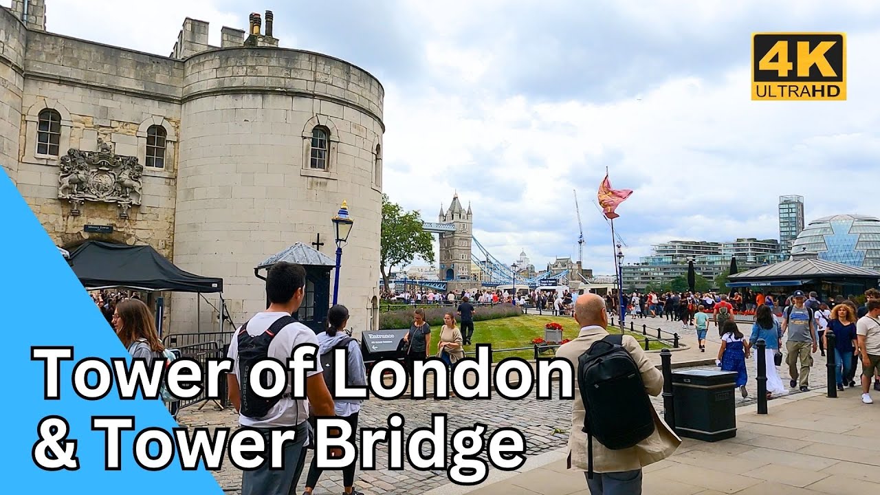 England🇬🇧Tower of London & Tower Bridge summer 2023 - Rain Walk - Walking London [4K/HD] - YouTube