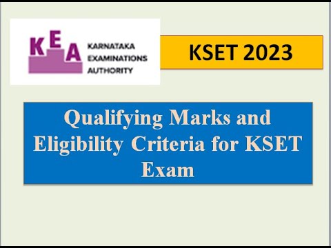 Qualifying Criteria of Paper I and Paper II for KSET 2023 exam ...