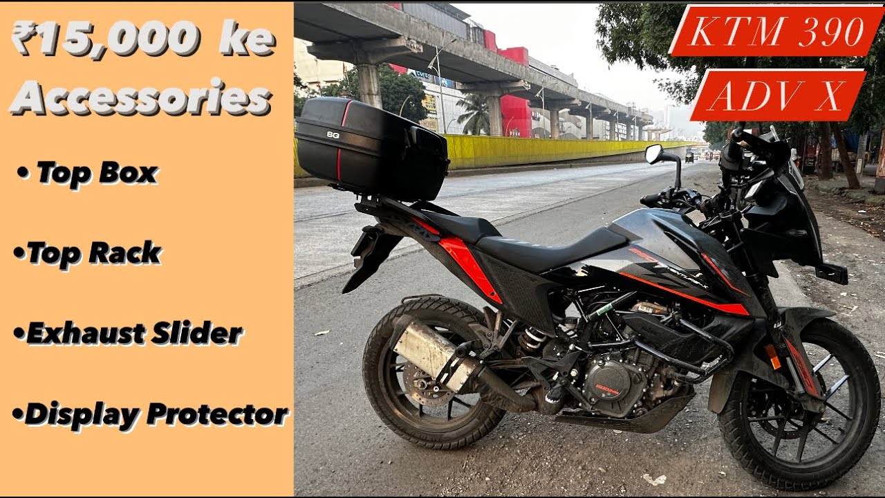 KTM 390 Adventure X Accessories Top Box | Top Rack | Exhaust Slider ...