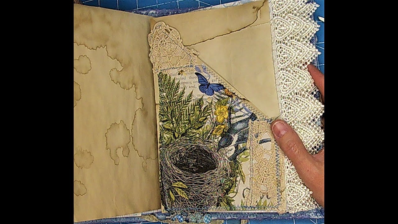 Part 5 Blue Lace Journal / Start to Finish / TUTORIAL - YouTube