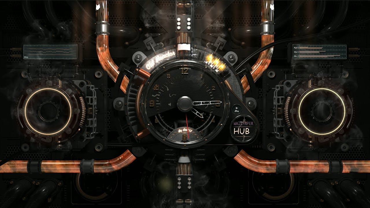 Old Clock Reactor | 4K 60FPS Live Wallpaper | Angetenar - YouTube
